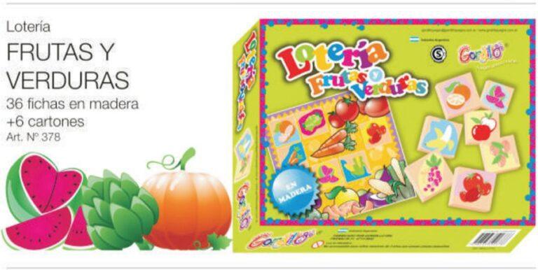 Loteria de Frutas y Verduras – Mis Juguetes
