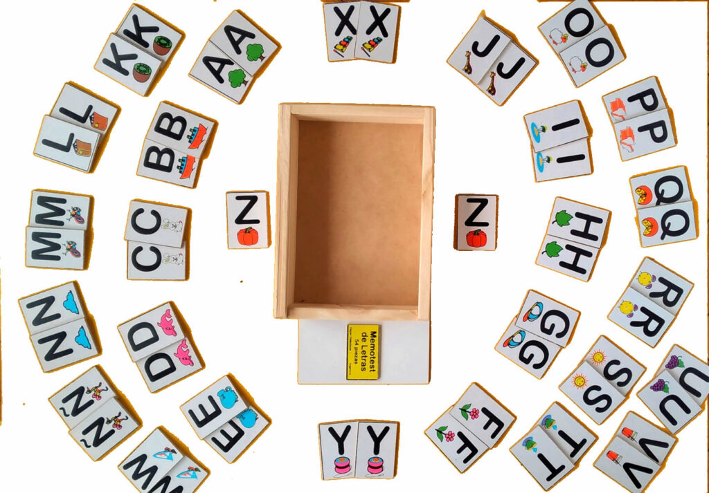 Memoria de letras – 54 piezas – Mis Juguetes