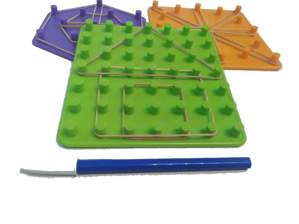 Geoplanos plastico x 3 Tableros – Mis Juguetes