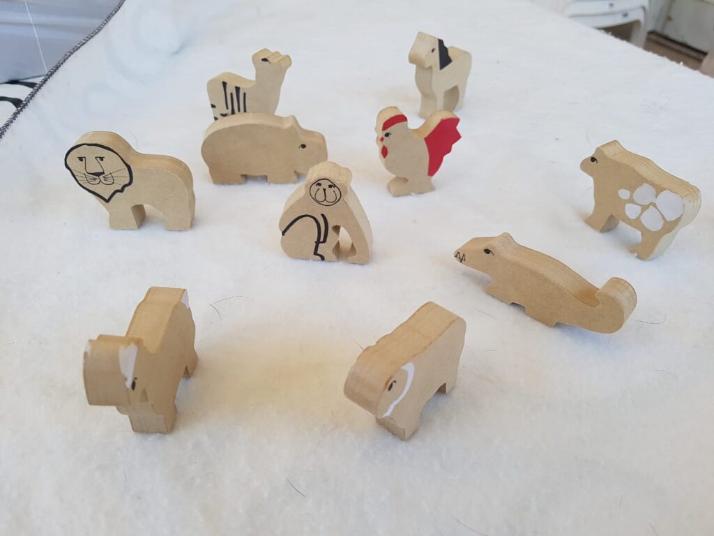 10 animalitos de fibrofacil 4x5cm. – Mis Juguetes