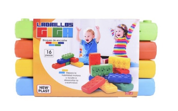 Bloques Maxi Ladrillos Giga 16 pc – Mis Juguetes